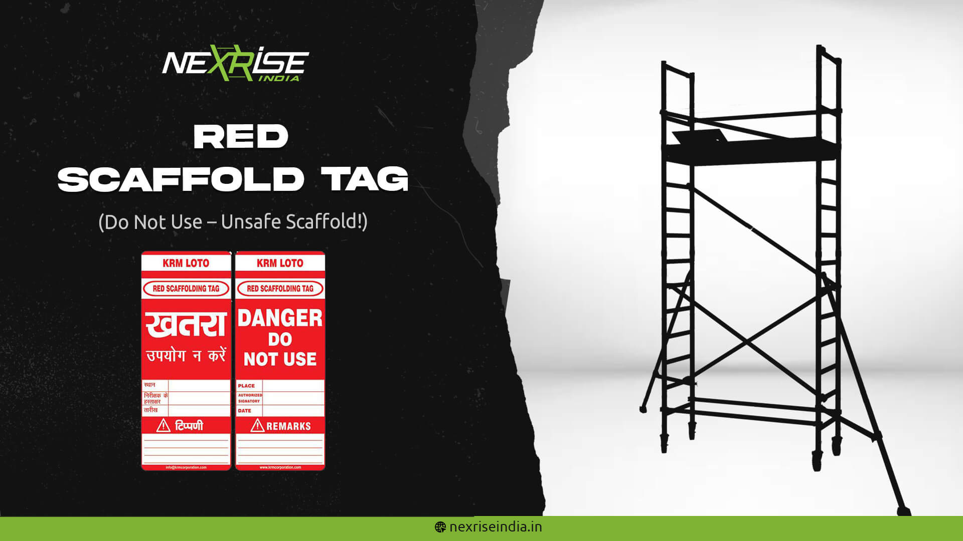 Scaffold Tagging and Types | Nexrise India Scaffolding Safety